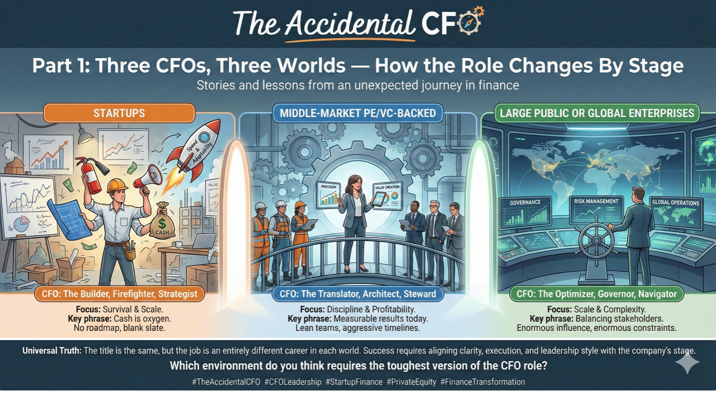 The Accidental CFO — Part 1: Three CFOs, Three Worlds — How the Role ...